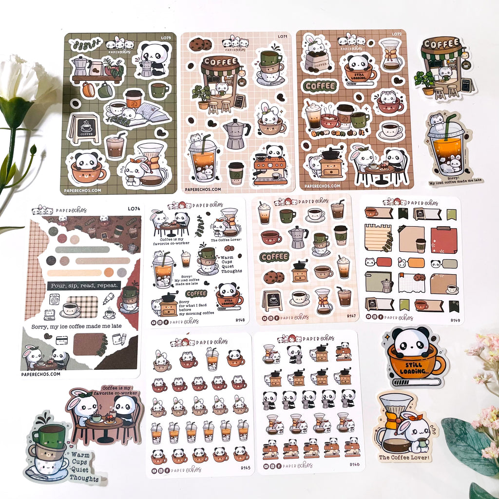 The Coffee Break Stickers Only Bundle - 10% off | PaperEchos