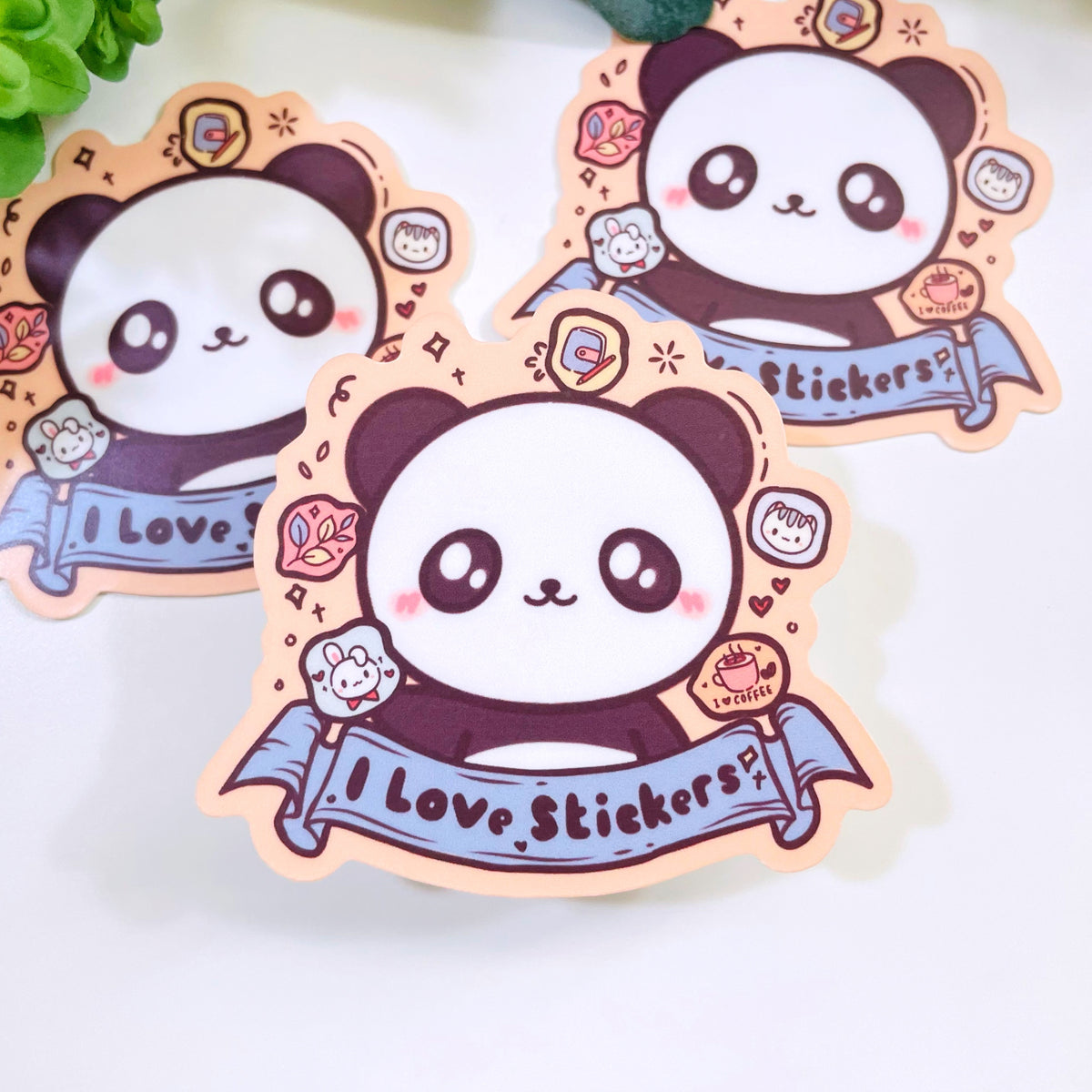 I Love Stickers Softy the PandaVinyl Die Cut Sticker /D017 | PaperEchos