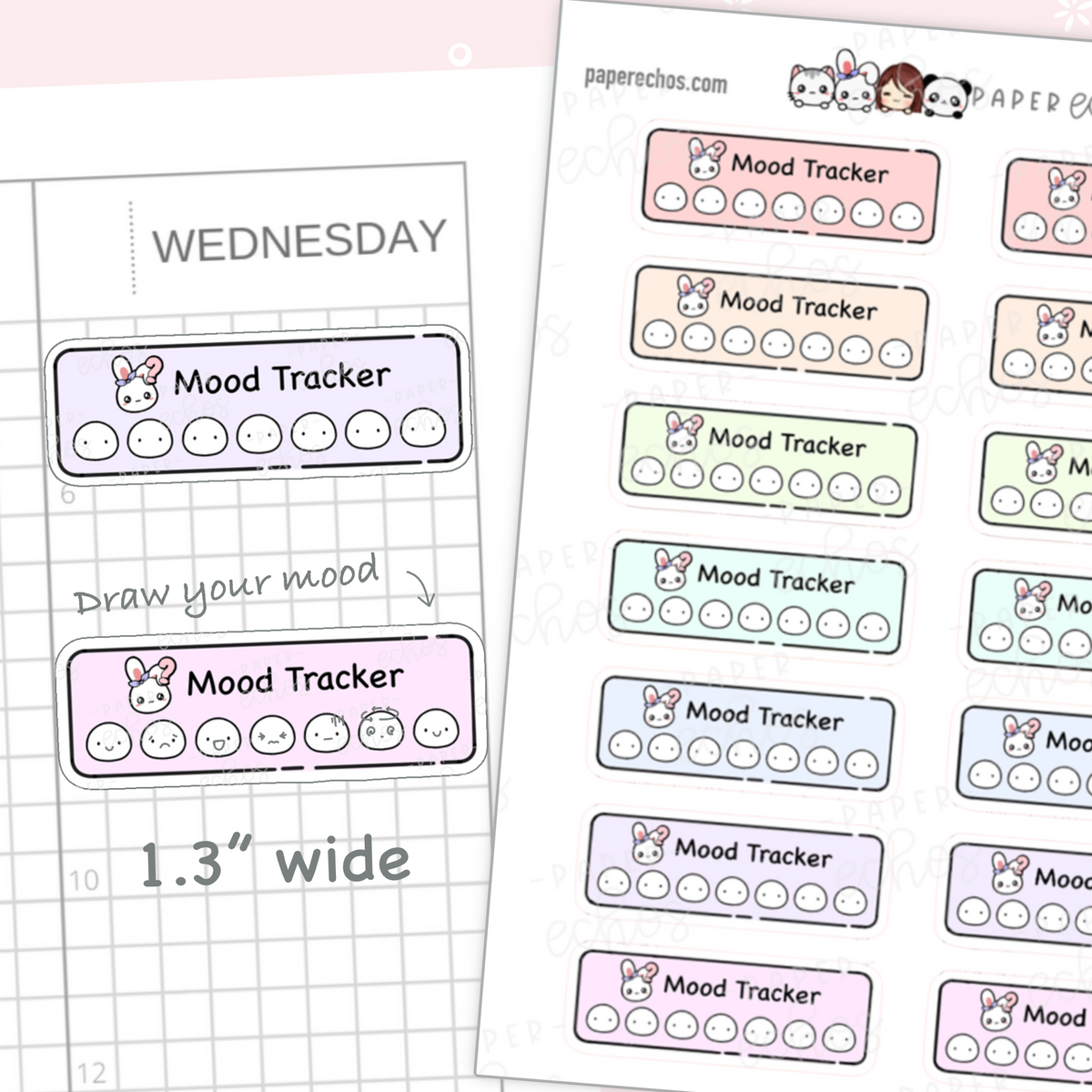 Mood Tracker Functional Stickers /154 | PaperEchos