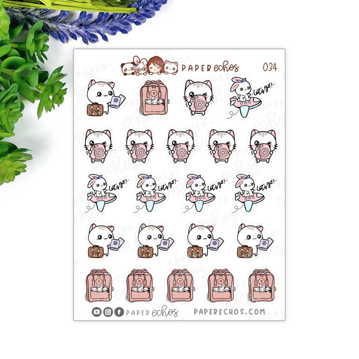 Time to Explore Character Stickers /R048 | PaperEchos