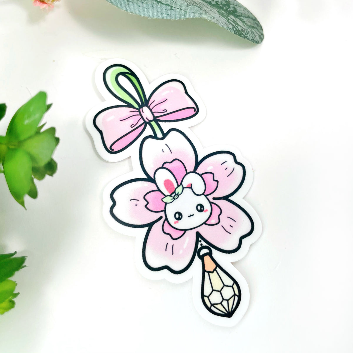 Sakura Charm Die Cut Sticker /D011 | PaperEchos